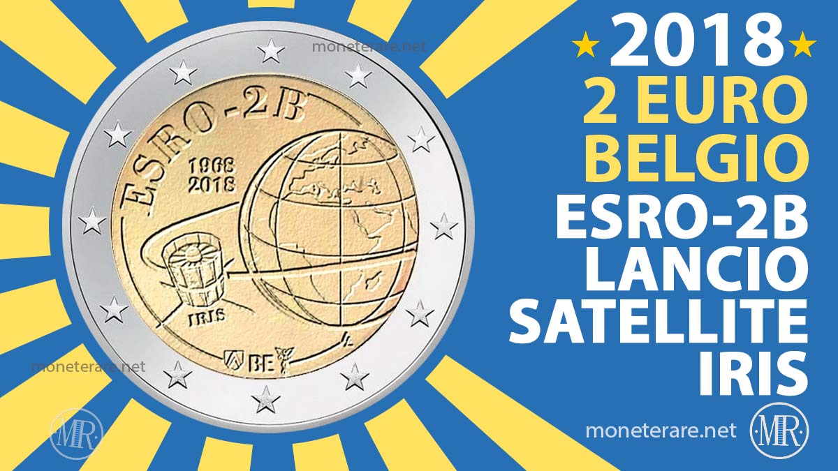2 Euro ESRO-2B - 2018 Belgio | Lancio del Satellite IRIS