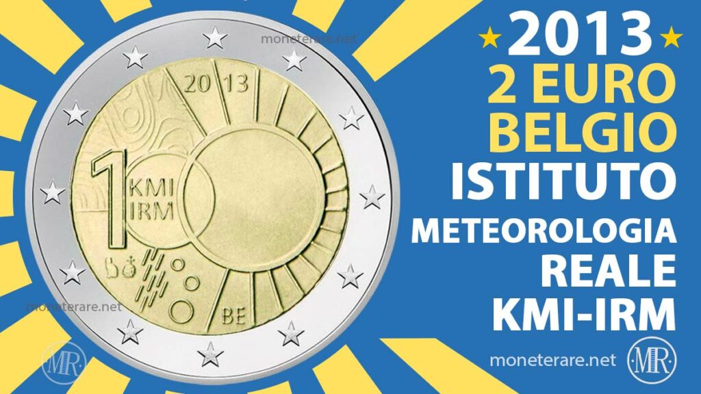2 Euro KMI IRM Istituto Meteorologia Reale 2013 Belgio | Valore