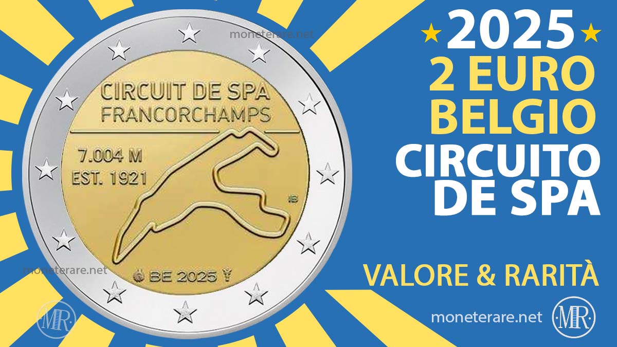 2 Euro Circuit de Spa Francorchamps 2025 Belgio | Valore Moneta