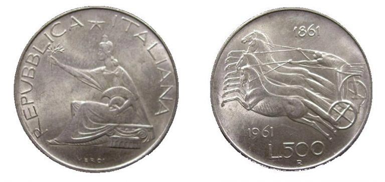 500 lire 1961 Centenario | Valore della Moneta d'Argento