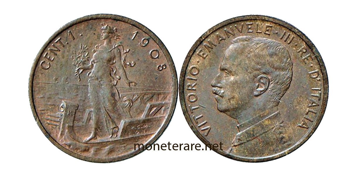 1 Centesimo: Catalogo con Valore Monete da 1 Centesimo di LIRA