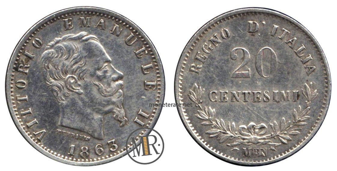 20 Centesimi | Catalogo Valore dei 20 Centesimi Rari di Lira